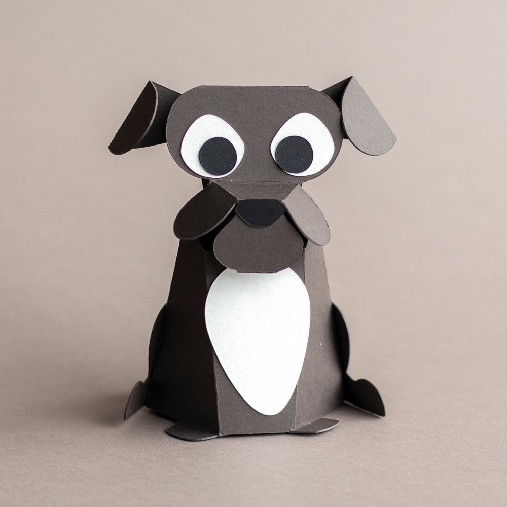HCA Fairy Tale Dog, dark brown - H.C. Andersen - Livingly Paper Craft ...