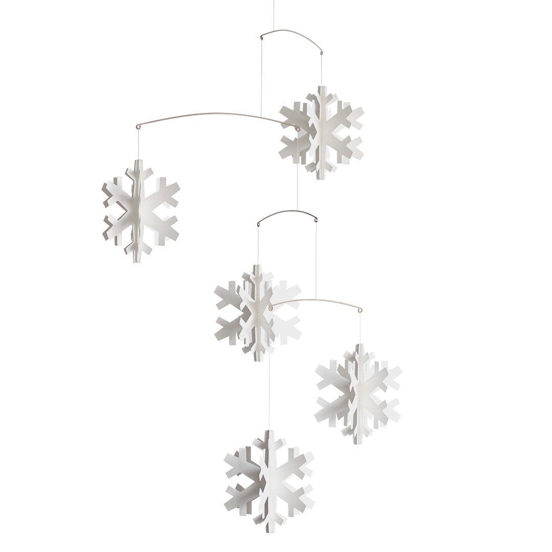 Snowflake Mobile, 5 - Christmas - Livingly Paper Craft and Mobiles