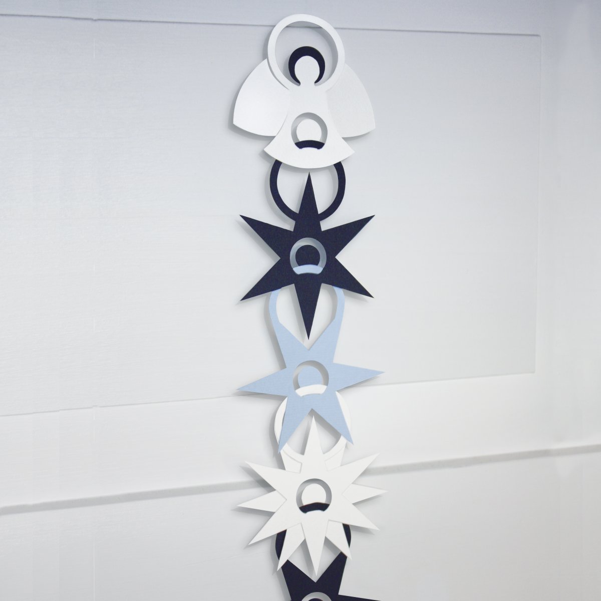 Paper Chain Angel & Stars, Christmas, Livingly Paper Craft