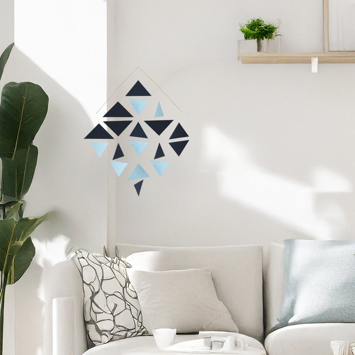 Facet Mobile, blue - Design Mobiles - Livingly Paper Craft and Mobiles