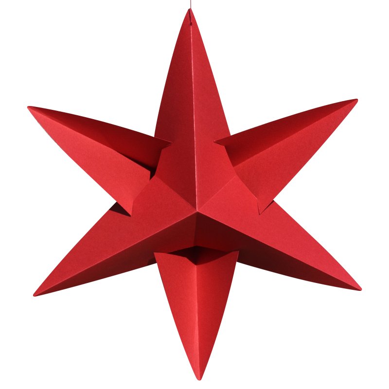 Sirius Star mega, red - Christmas - Livingly Paper Craft and Mobiles