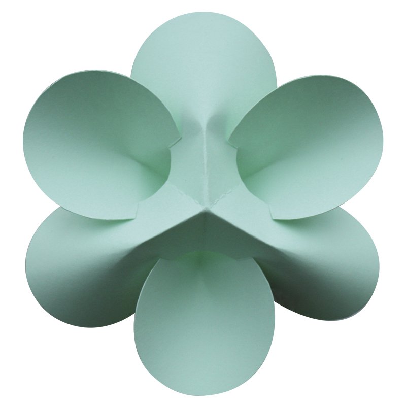 Paper Flowers, mint, 4 pcs - Livingly Paper Craft