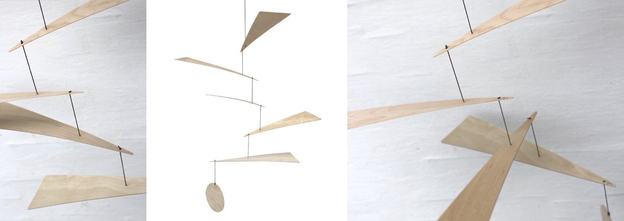 Hanging sculptures, decorative mobiles, Design made in Denmark